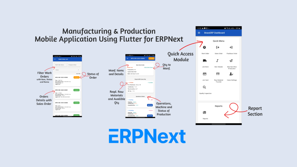 Production Mobile App with ERPNext | Midocean Technologies